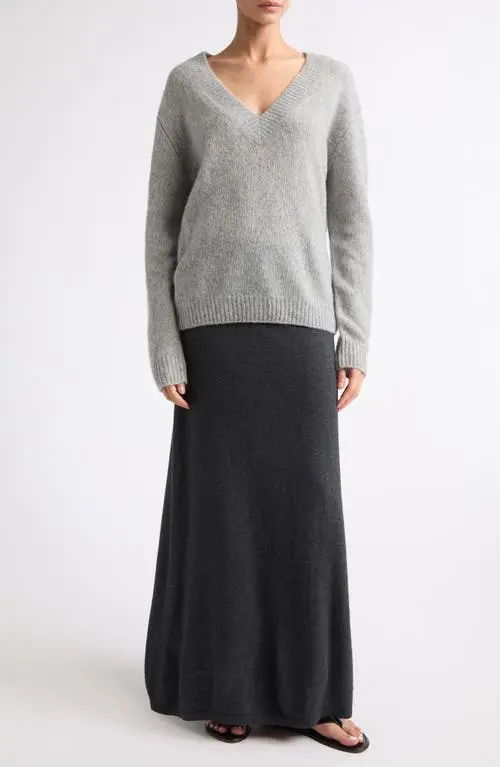 LISA YANG Adrienne Cotton & Cashmere Maxi Skirt - Eclipse