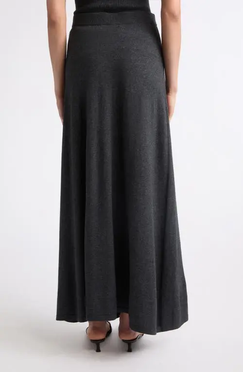 LISA YANG Adrienne Cotton & Cashmere Maxi Skirt - Eclipse