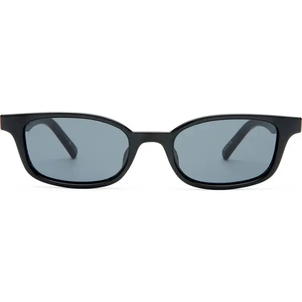 Le Specs Gender Inclusive Echelon 52mm Rectangle Sunglasses - Black/blue