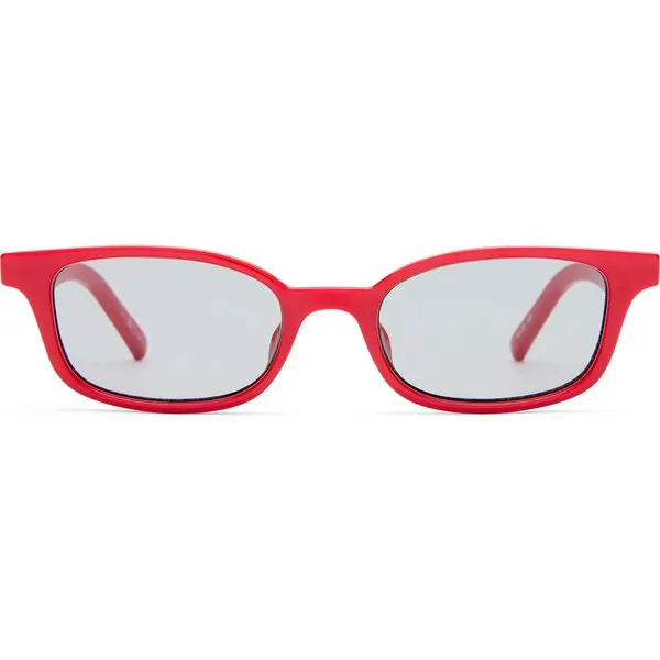 Le Specs Gender Inclusive Echelon 52mm Rectangle Sunglasses - Red