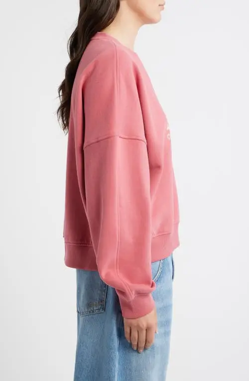 Hugo Boss Graphic Cotton Sweatshirt - Raspberry Red