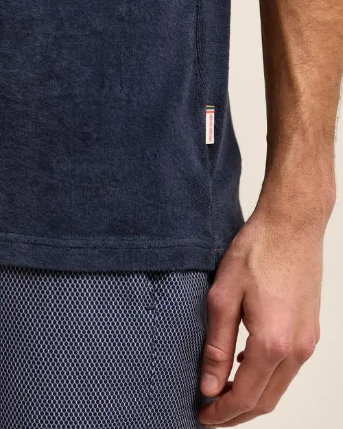Orlebar Brown Terry Towelling Tailored Fit Towelling Polo Shirt