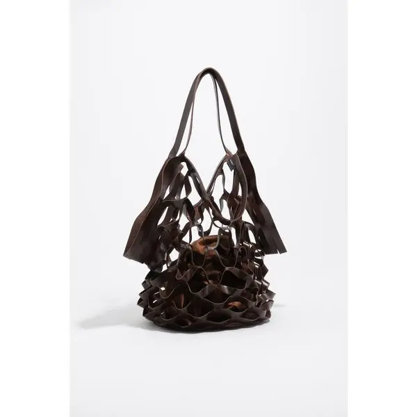 Bimba Y Lola Leather Cala Bag - Brown