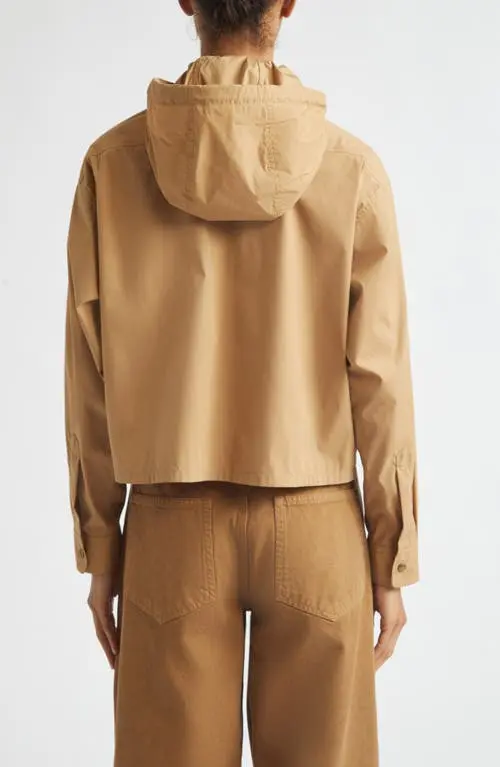 Moncler Hooded Cotton & Nylon Shirt Jacket