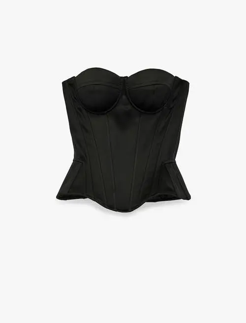 KOTON Structured Satin Strapless Corset