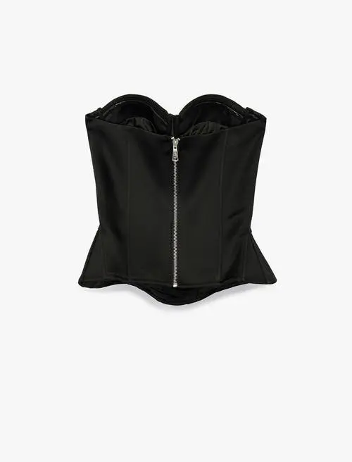 KOTON Structured Satin Strapless Corset