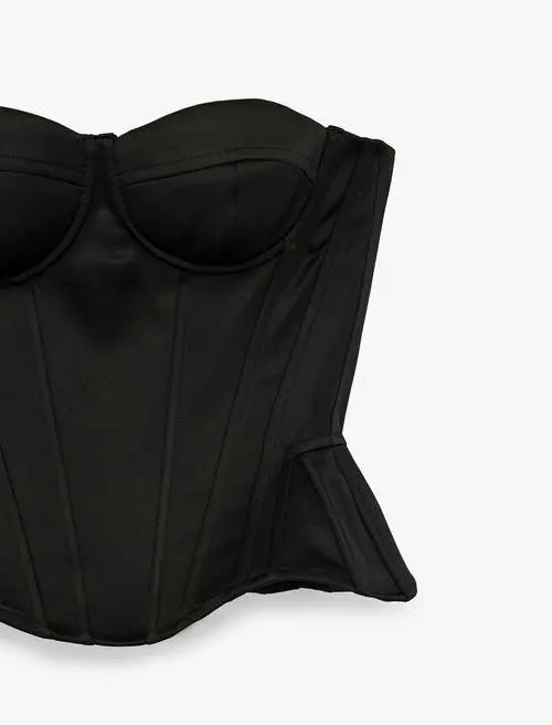 KOTON Structured Satin Strapless Corset