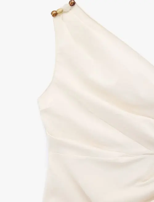 KOTON Draped One Shoulder Mini Dress