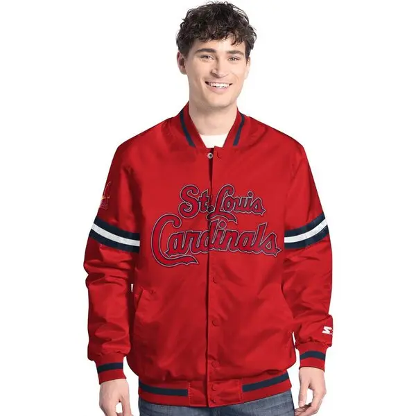 STARTER St. Louis Cardinals Scout Full-snap Varsity Jacket