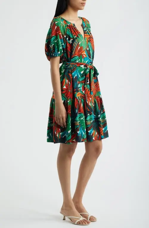 Julia Jordan Botanical Print A-line Dress
