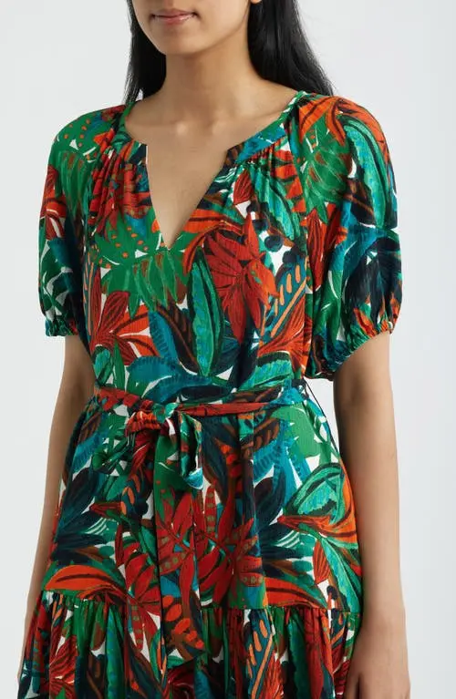 Julia Jordan Botanical Print A-line Dress
