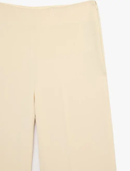 KOTON High Waist Wide Leg Trousers