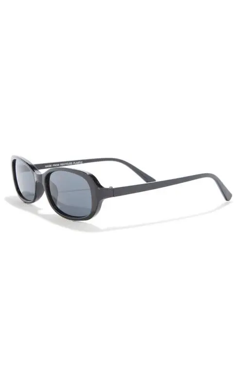 Bp. Rectangular Wrap Sunglasses - Black