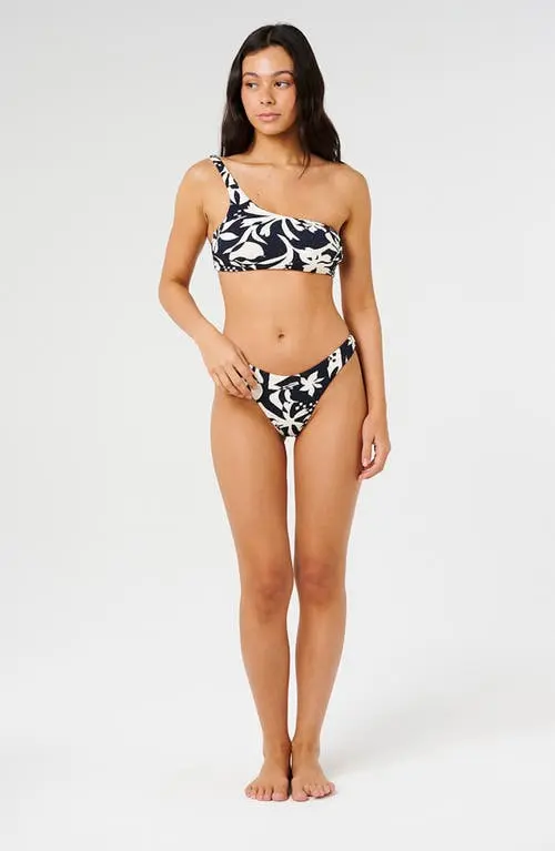 Rip Curl Topanga Geo Crop One-shoulder Bikini Top