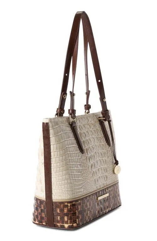 Brahmin Medium Asher Embossed Leather Shoulder Bag