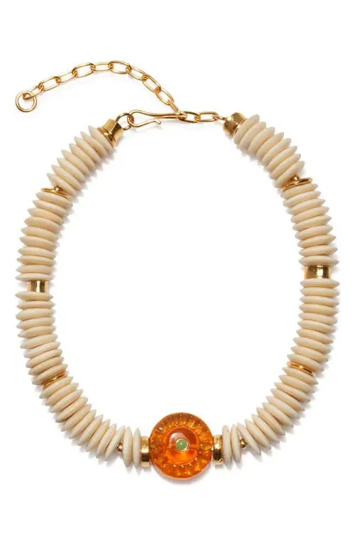 LIZZIE FORTUNATO Marisol Pendant Bead Necklace