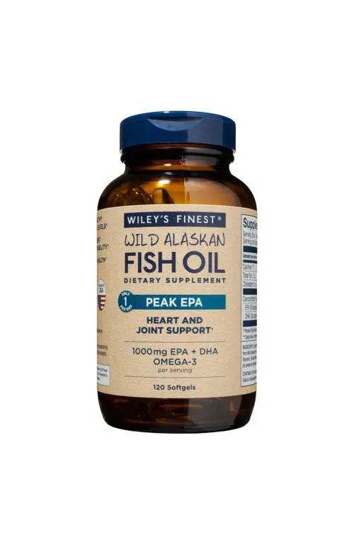 WILEY'S FINEST Peak Epa Omega-3 Softgels For Joint Health Support 120 Softgels - None