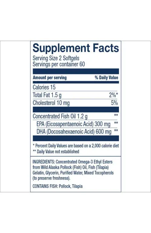 WILEY'S FINEST Peak Dha Omega-3 120 Softgels