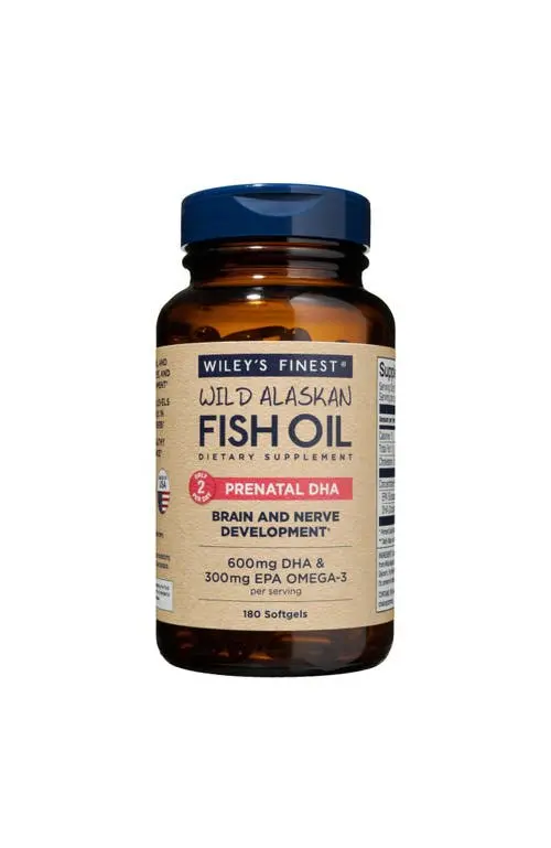 WILEY'S FINEST Prenatal Dha Omega-3 180 Softgels For Pregnancy And Nursing Support - None