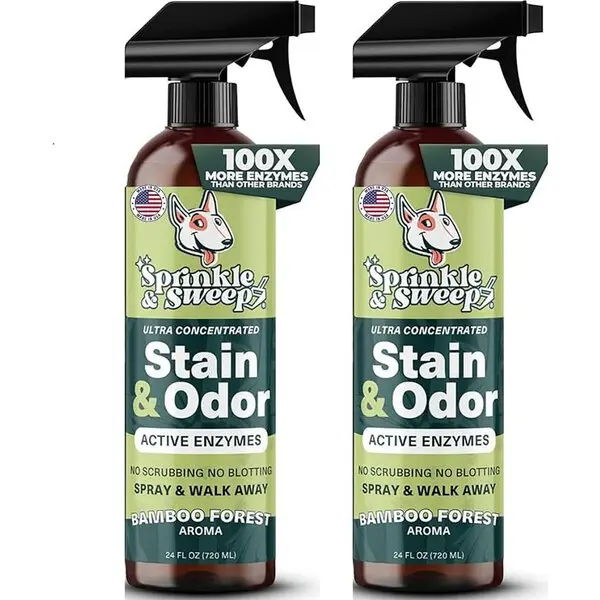 SPRINKLE & SWEEP 24 Oz Pet Stain And Odor Enzyme Spray 2 Pack - Multicolored