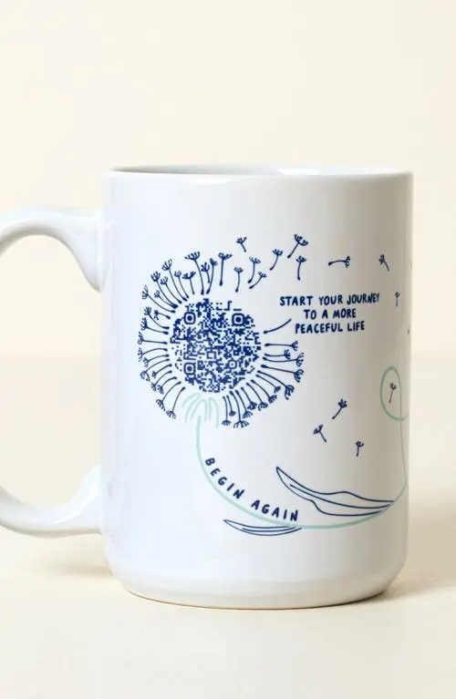 UNCOMMON GOODS Daily Mindfulness Interactive Qr Mug