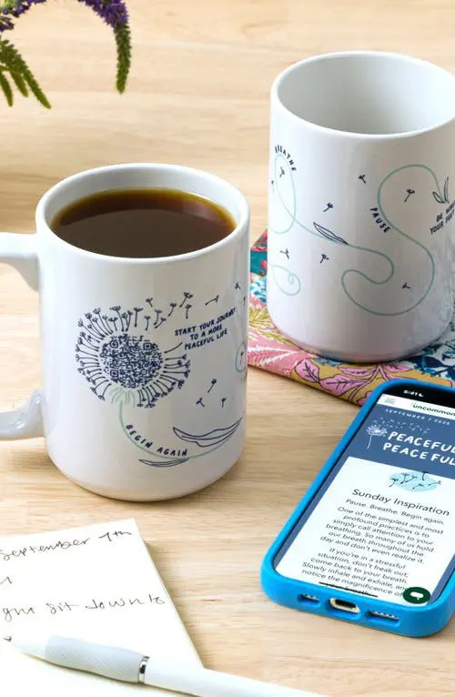 UNCOMMON GOODS Daily Mindfulness Interactive Qr Mug