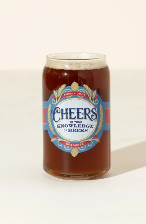 UNCOMMON GOODS Beer Facts Every Day Interactive Qr Can Glass