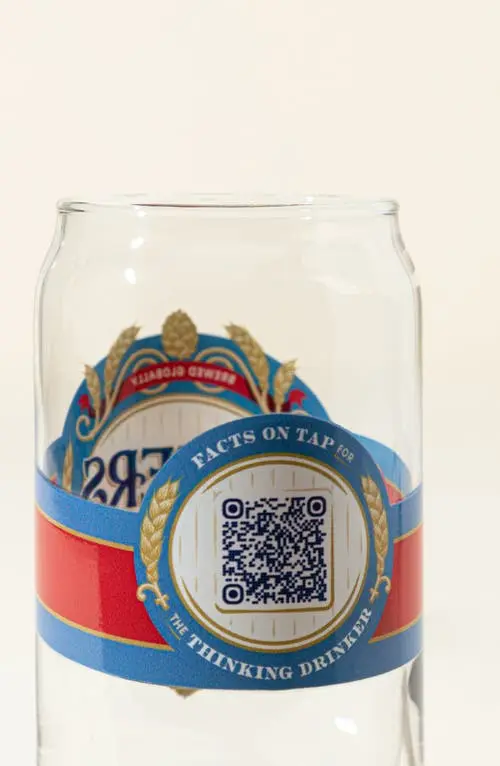 UNCOMMON GOODS Beer Facts Every Day Interactive Qr Can Glass
