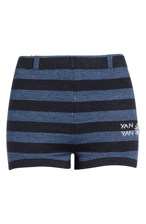 YANYAN Daisy Linen Blend Sweater Shorts