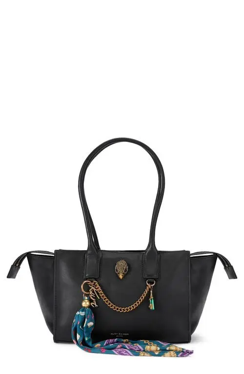 Kurt Geiger Small Sloane Leather Shopper Bag - Black