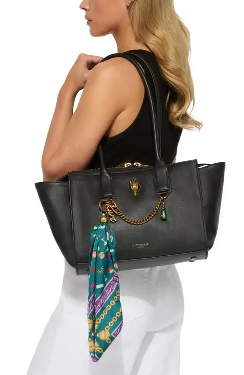 Kurt Geiger Small Sloane Leather Shopper Bag - Black