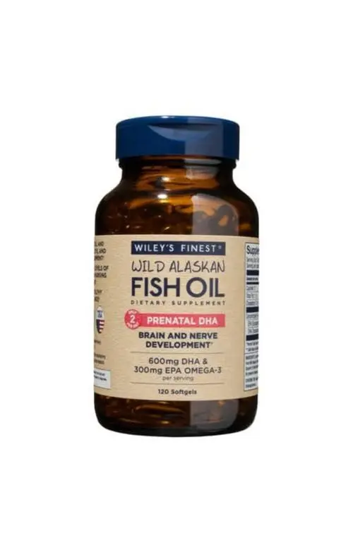 WILEY'S FINEST Prenatal Dha Omega-3 120 Softgels For Pregnancy And Nursing Support - None