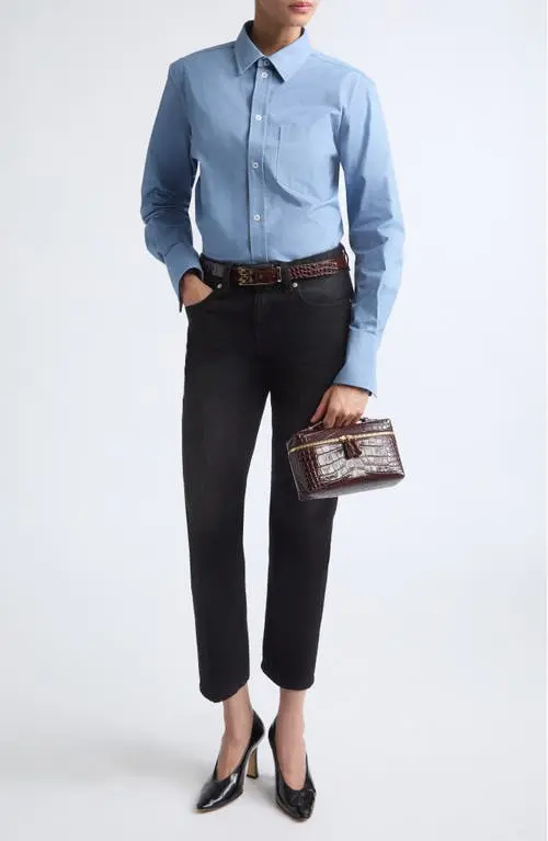 Victoria Beckham Low Rise Straight Leg Ankle Jeans
