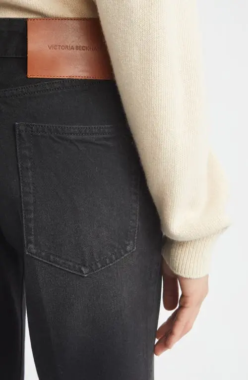 Victoria Beckham Low Rise Straight Leg Ankle Jeans