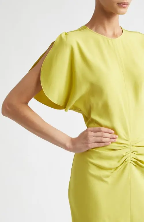 Victoria Beckham Bela Ruched Midi Dress