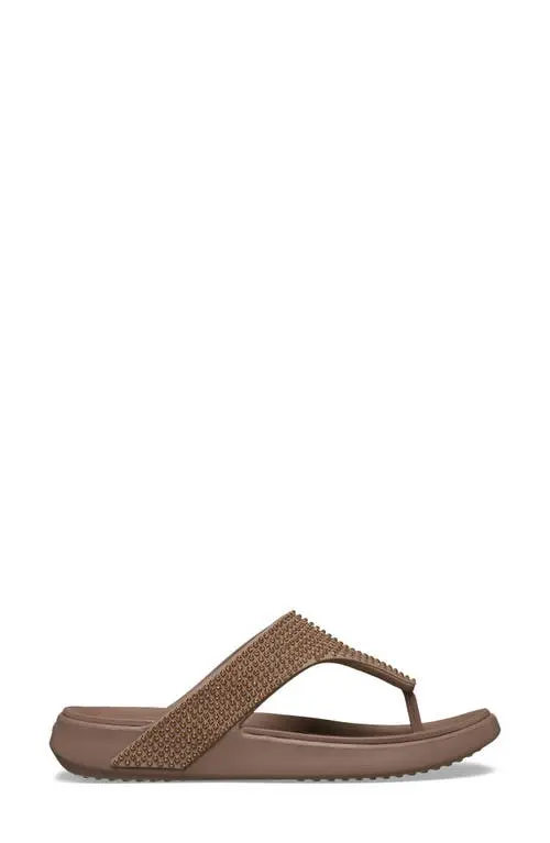 CROCS Getaway Gems Flip Flop - Latte