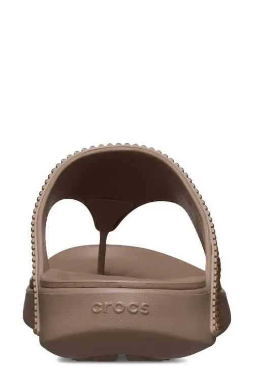 CROCS Getaway Gems Flip Flop - Latte