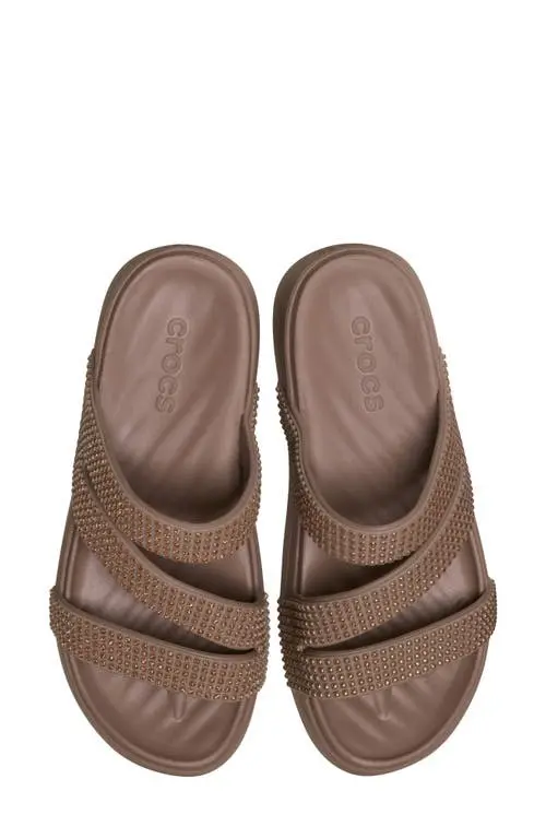 CROCS Getaway Gems Slide Sandal - Latte