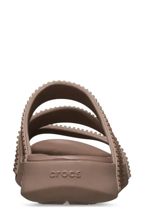 CROCS Getaway Gems Slide Sandal - Latte