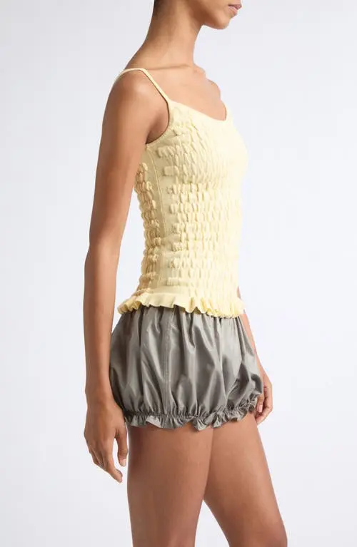 CONNER IVES Shirred Cotton & Cashmere Camisole