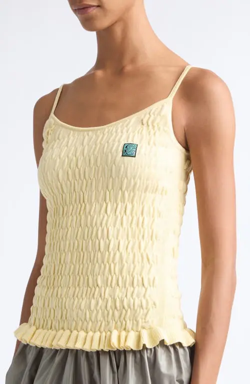 CONNER IVES Shirred Cotton & Cashmere Camisole
