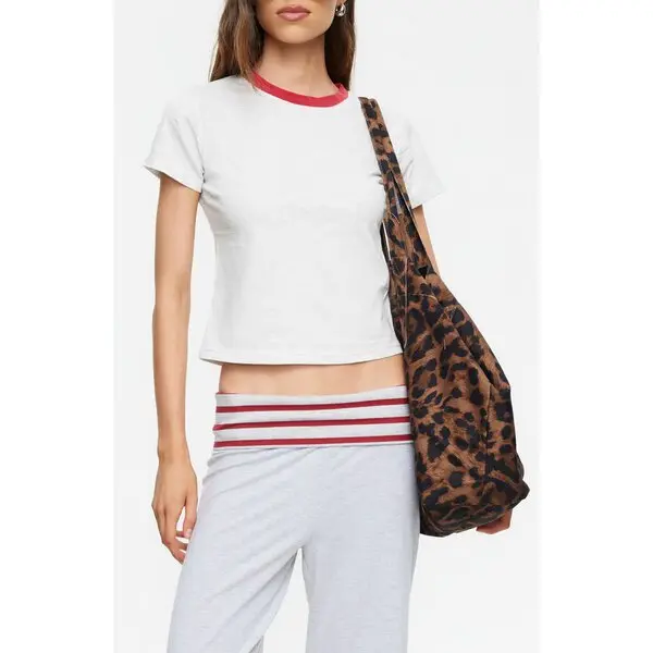 Lioness Clubhouse Cotton Ringer T-shirt - Grey Marle