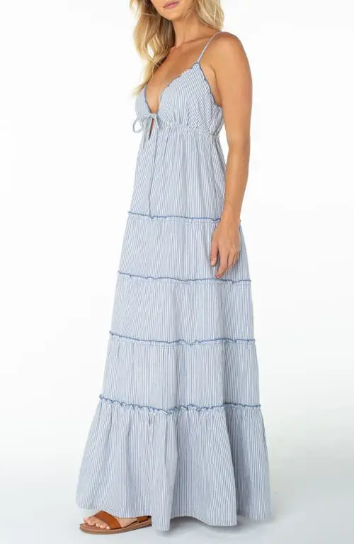 Roxy Starlight Striped Tiered Maxi Dress