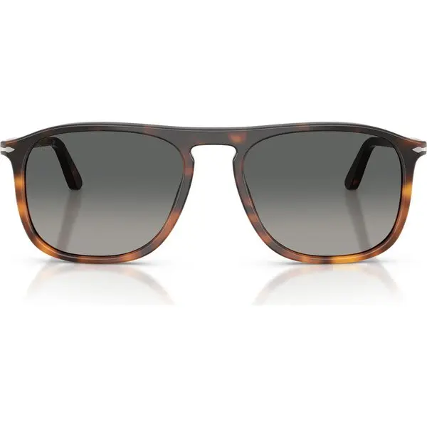 Persol Acetate Square Frame Sunglasses - Gradient Havana/grey