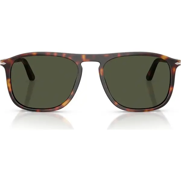 Persol Acetate Square Frame Sunglasses - Havana/green