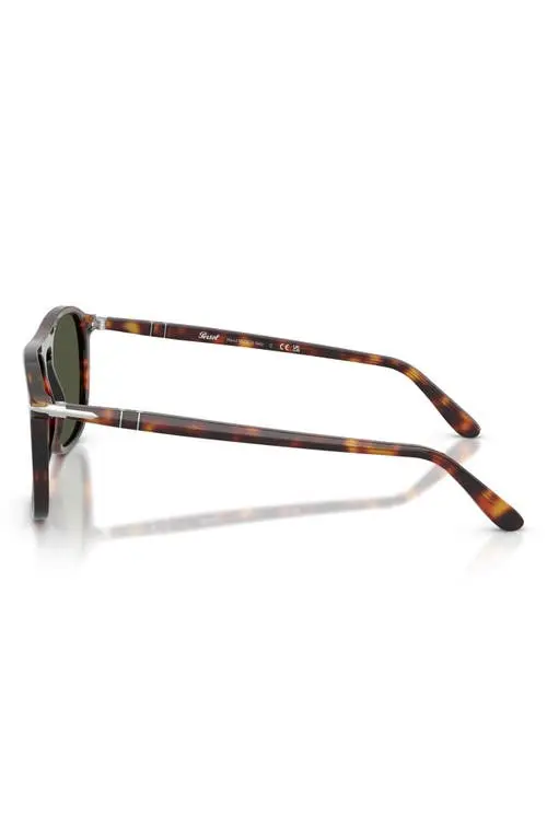 Persol Acetate Square Frame Sunglasses - Havana/green