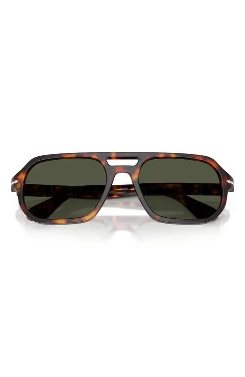 Persol Aviator Sunglasses - Havana/green