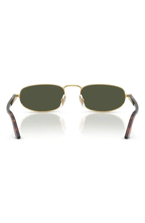 Persol Oval Frame Sunglasses - Gold/green