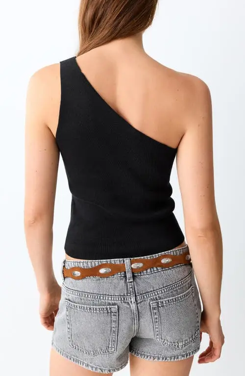 Mango Grommet One-shoulder Rib Tank
