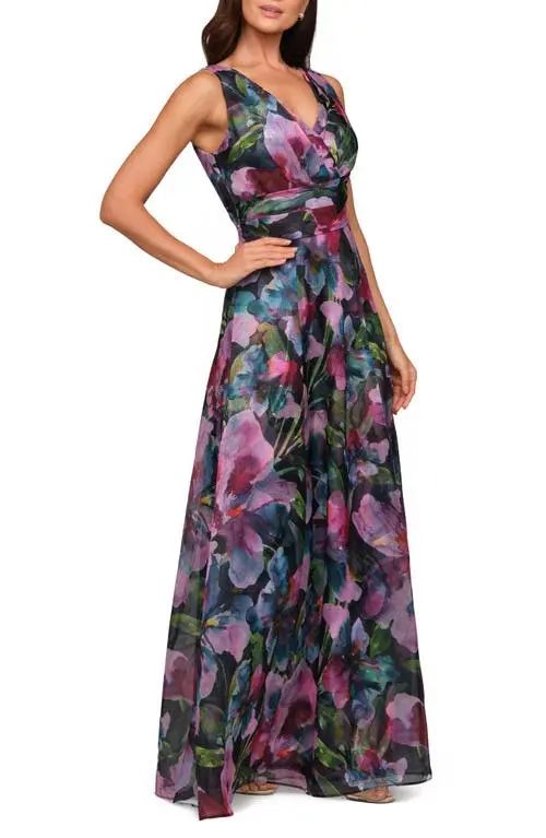 Js Collections Philipa Floral A-line Gown